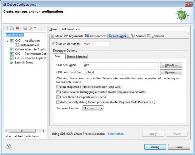 Eclipse How To Debug A C Console Application Using A Native Windows Console Instead Of The