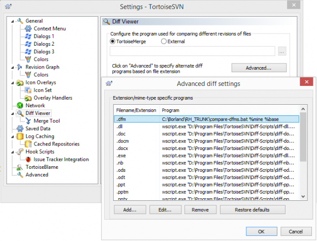 How To Compare C Builderdelphi Dfm Binary Files With Tortoise Svn Coding Notes
